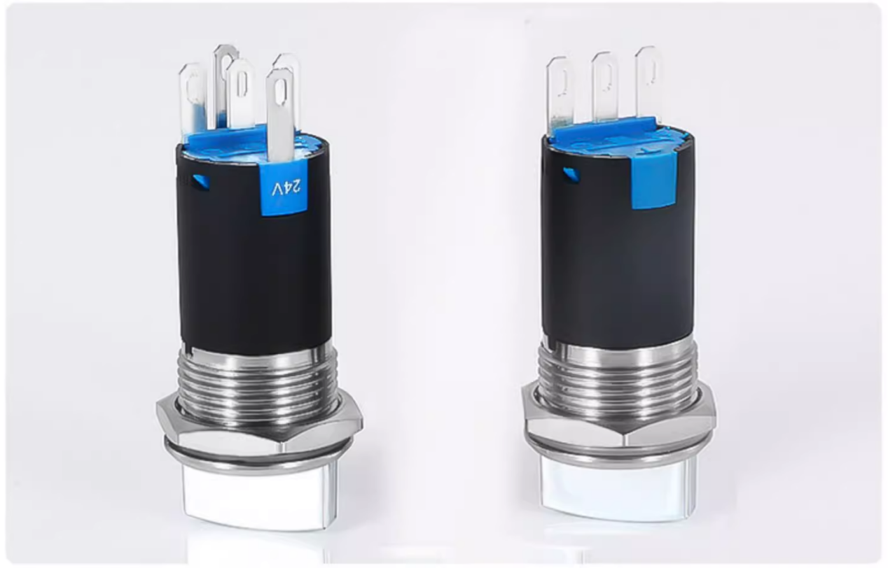 Yijia Metal Push Button Switch YJ-GQ16 Illuminated IP40 Application ...