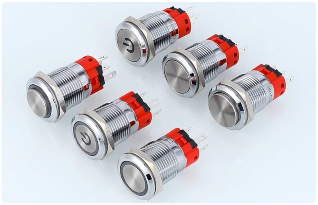 Industrial Metal Push Button Switches | IP67 Waterproof, 5A/10A Rated ...